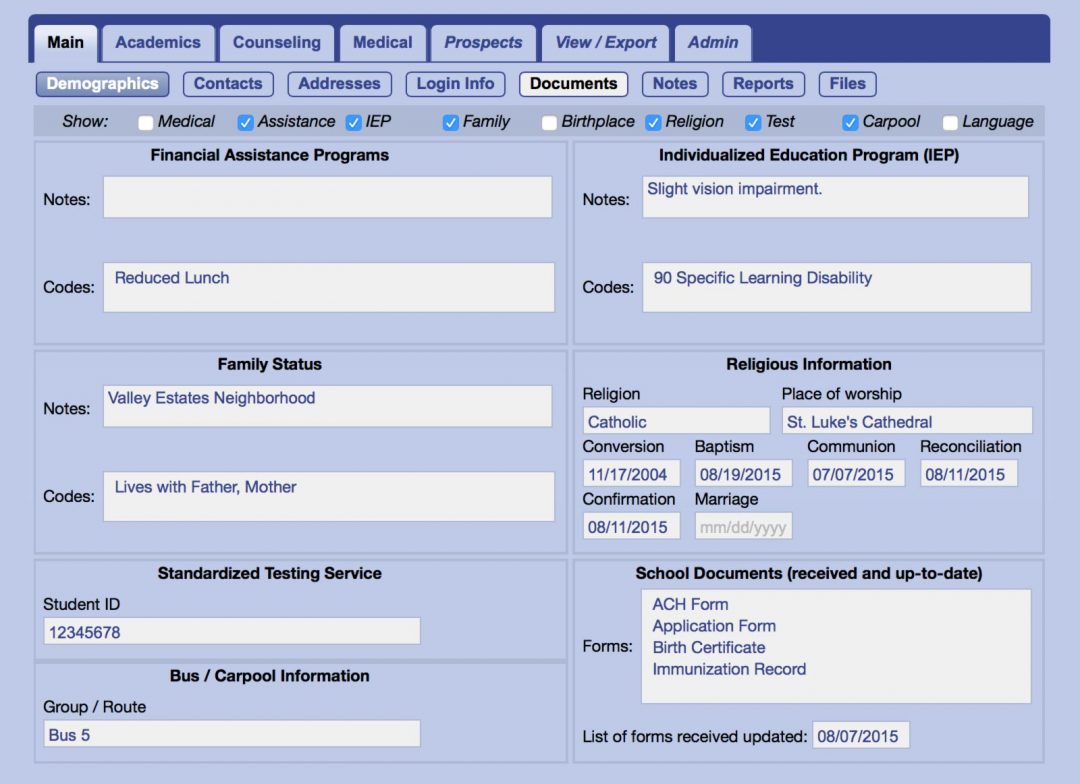 Student Information System (SIS): Gradelink School Software